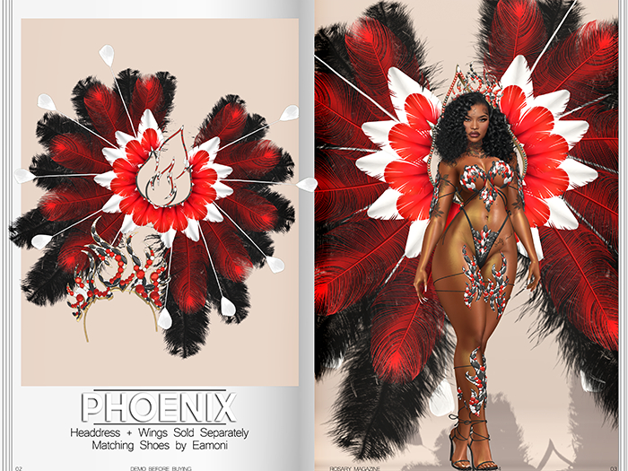 Second Life Marketplace - Rosary. Phoenix . Accessories Black
